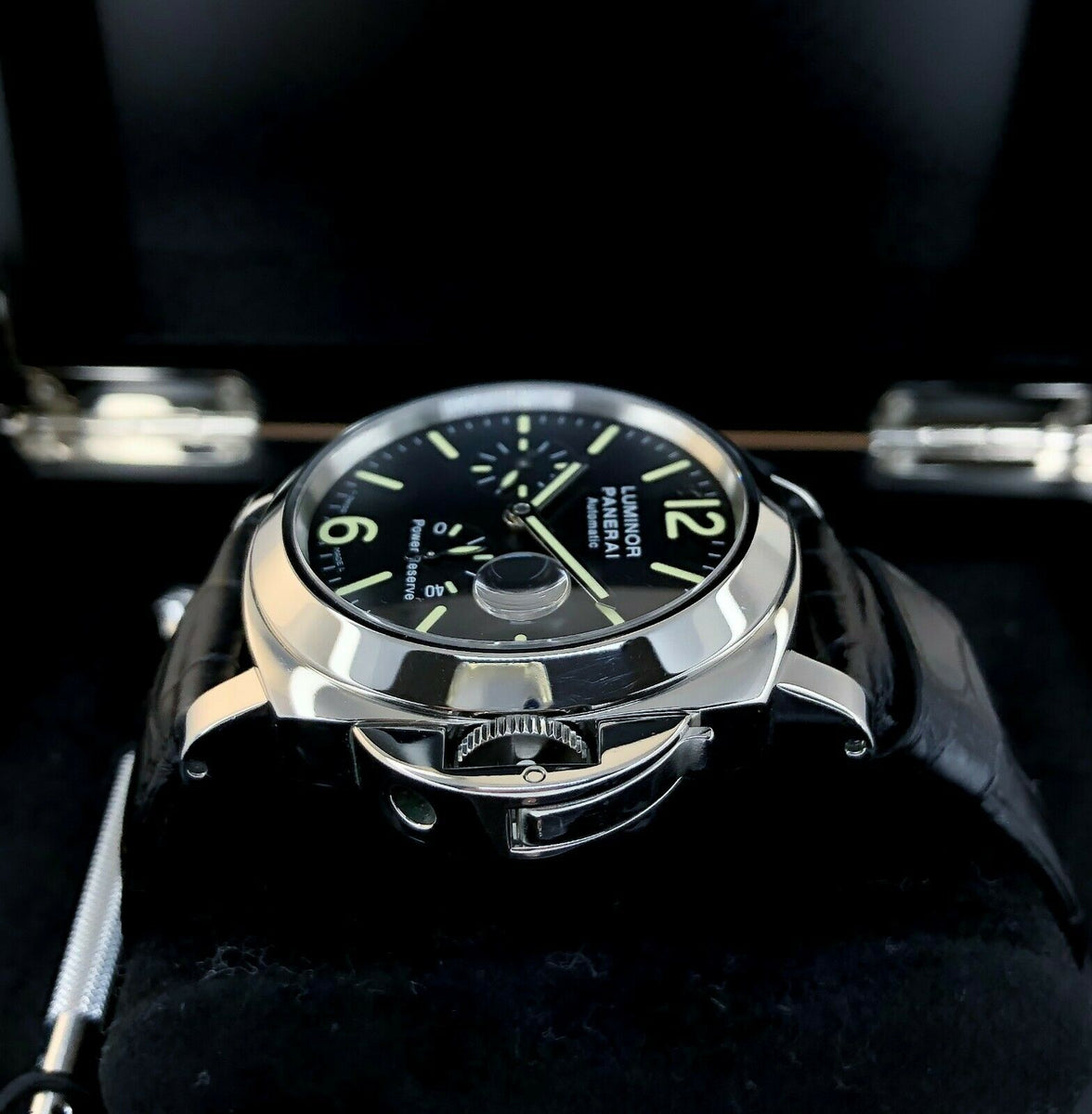 Panerai PAM 090 44 mm Automatic Power Reserve Stainless Steel Watch w ...