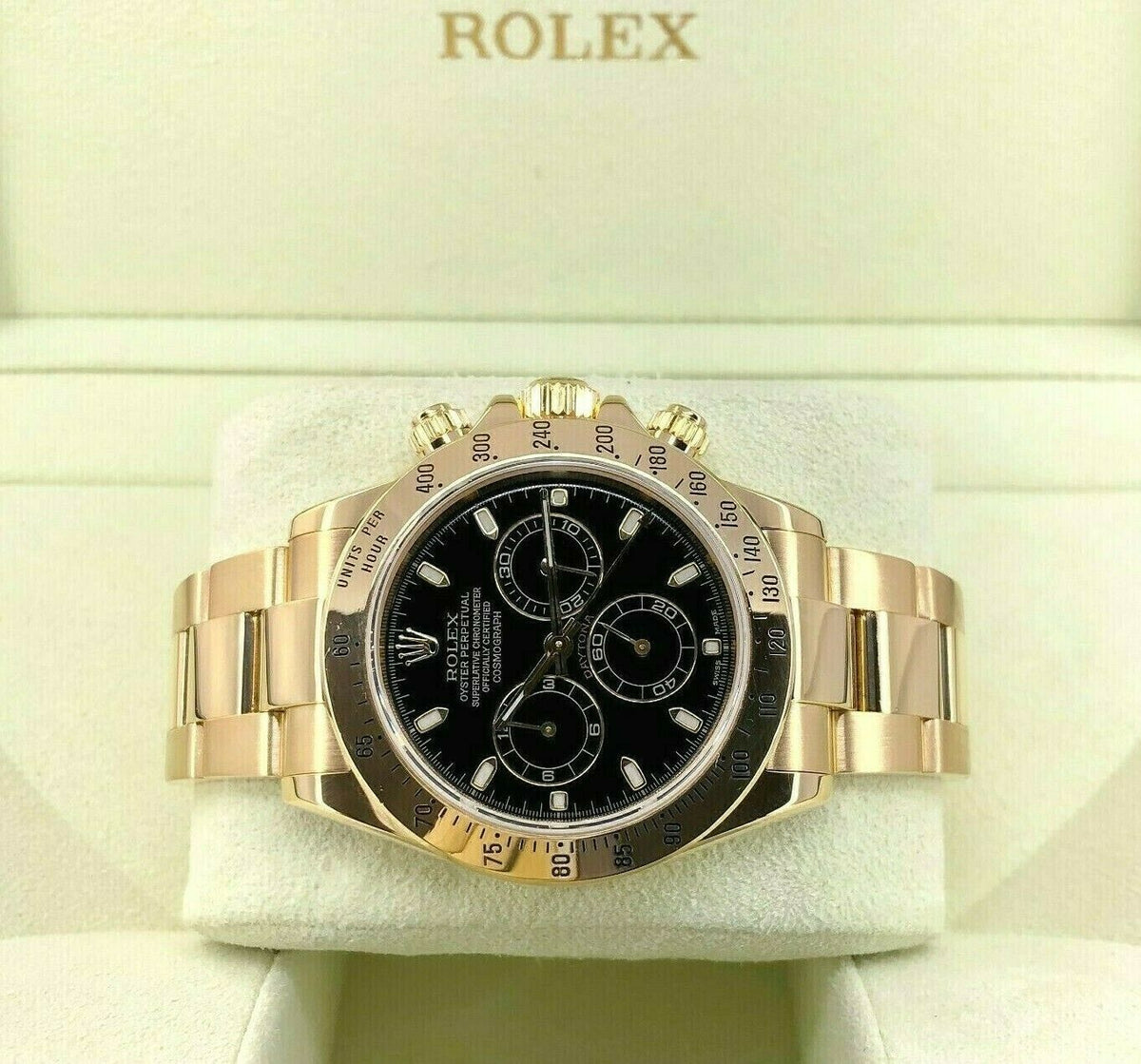 Rolex Cosmograph Daytona 40mm 18K Yellow Gold Watch Ref 116528 Y Seria ...